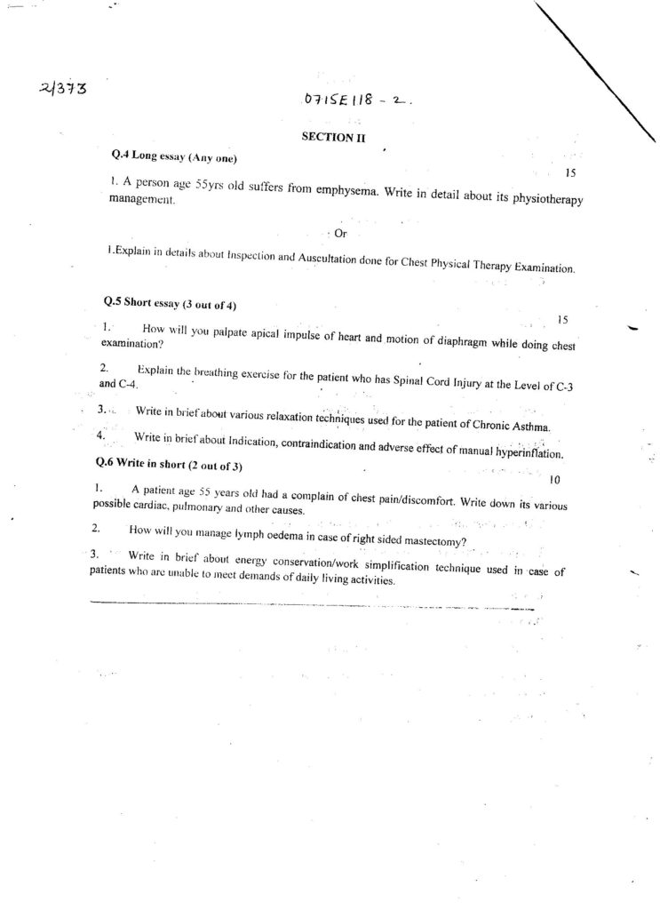 Question Papers – AIMS – Ahmedabad Institute of Medical Sciences