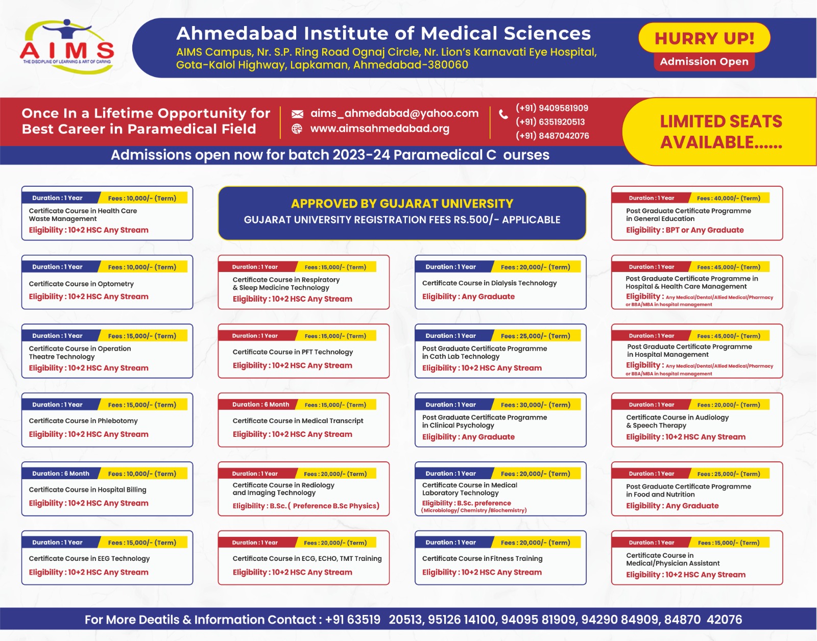 AIMS – Ahmedabad Institute of Medical Sciences
